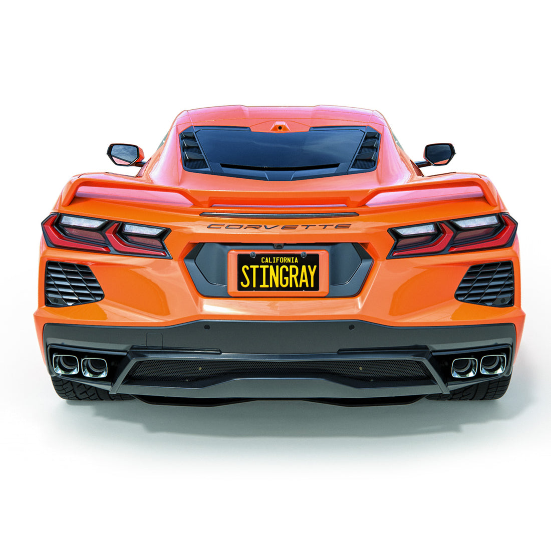 License Plate Filler Panel | C8 Corvette Stingray | Carbon Flash ...