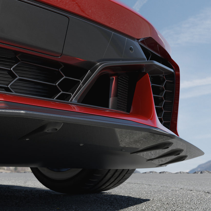 C8 Z06 Z07 Front Splitter | 2023+ Corvette Z06 & E-Ray | Carbon Flash ...