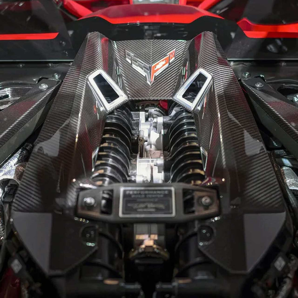 LT2 Engine Cover | Edge Red | C8 Corvette | ACS Composite | 50-4-027