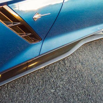 Zero7 Side Rockers | Carbon Flash Metallic Black | C7 Corvette Stingray ...