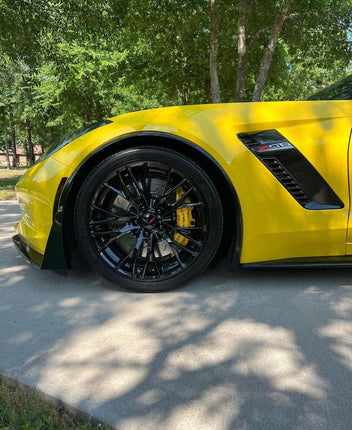 Z06 Stage 2 & 3 Front Splitter | Carbon Flash Black | C7 Corvette Z06 ...