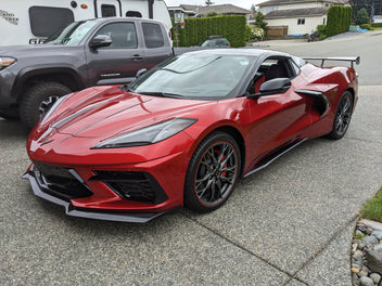 1VM Splitter | Carbon Flash Black | C8 Corvette Stingray | ACS ...