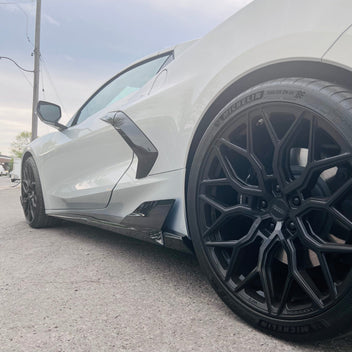7VM Side Rockers | Carbon Flash Black | C8 Corvette Stingray | ACS ...