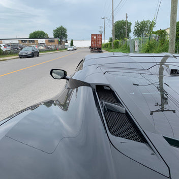 Rear Quarter Intake Ports | C8 Corvette Coupe | Carbon Flash Black ...