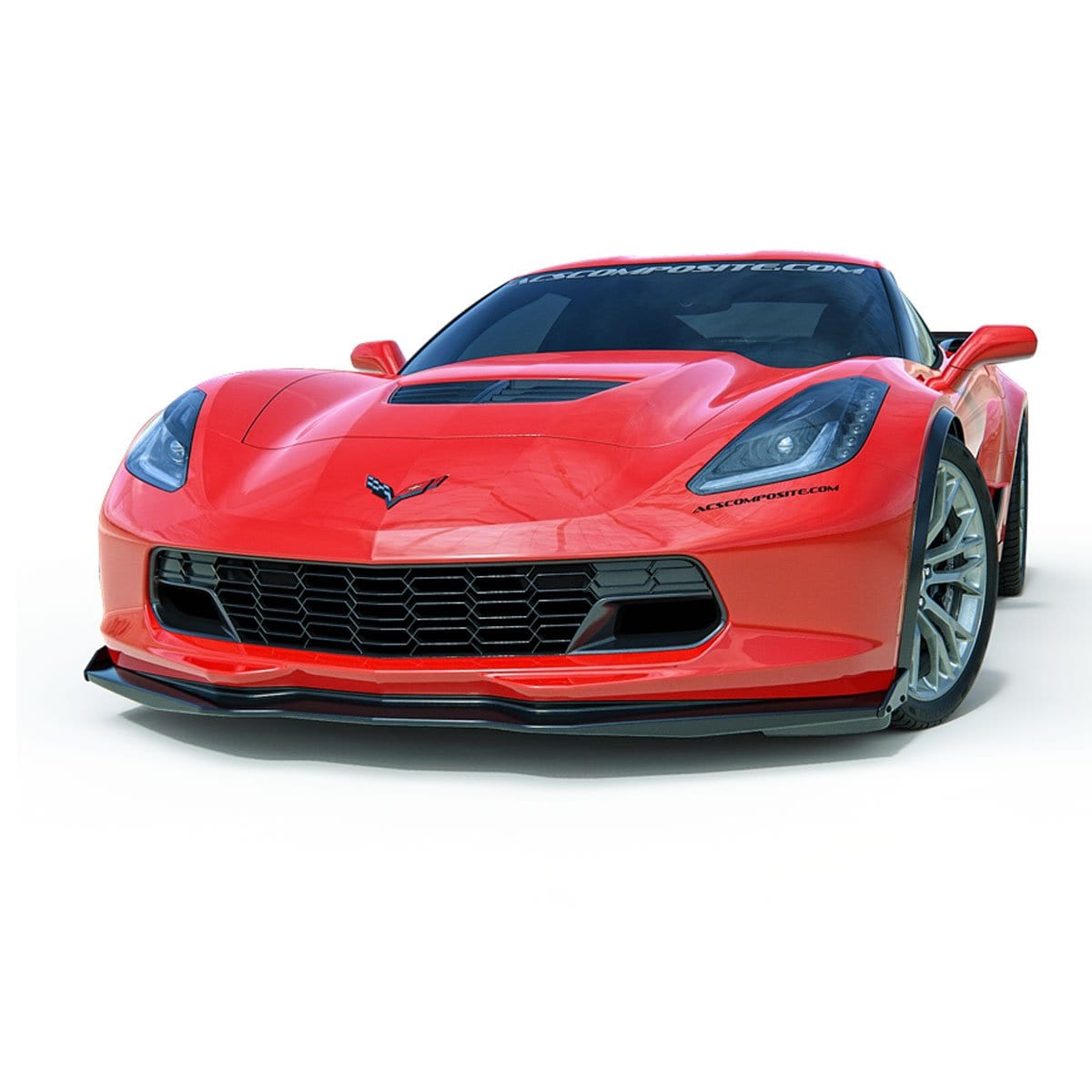 Z06 Stage 2 & 3 Front Splitter | Carbon Flash Black | C7 Corvette Z06 ...