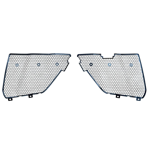 C8 Corvette Stingray Radiator Guards [50-4-142]: Black powder-coated ...