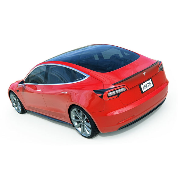 ACS Composite Tesla Model 3 Splitter in Gloss Black Painted - SKU [51-4 ...