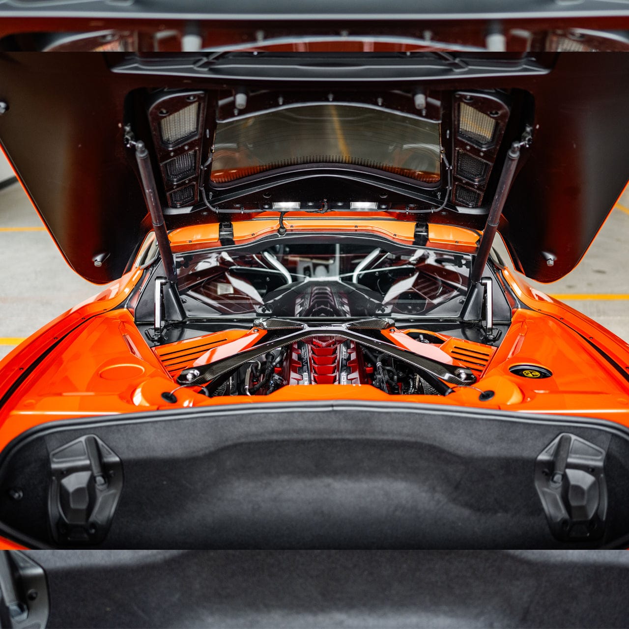 Engine Compartment Overlay | Body colors available | C8 Corvette Coupe ...