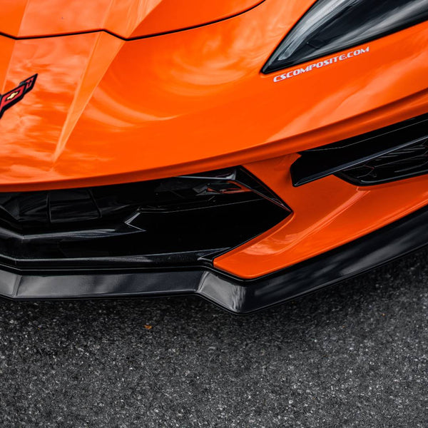 ACS Composite C8 Splitter Undertray - Top Down View - SKU 50-4-100