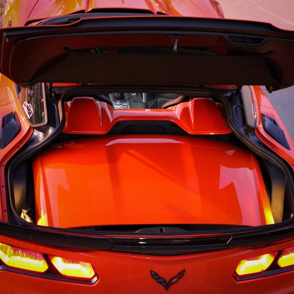 ACS Composite C7 Corvette Waterfall Compartment in Torch Red with ...