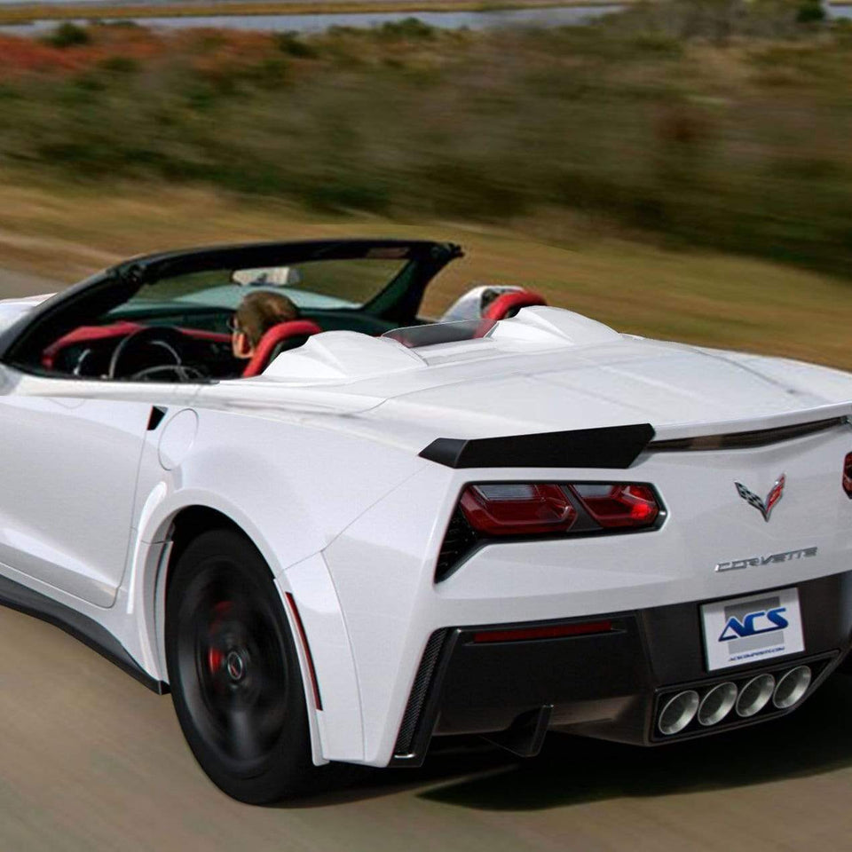 ACS Composite Convertible Rear Widebody Kit with Z06 Scoop for C7 ...