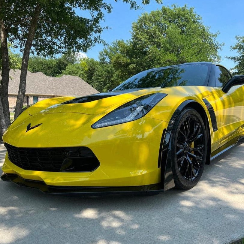 Z06 & Grand Sport Aeropack | Splitter + Rocker Combo | Carbon Flash ...