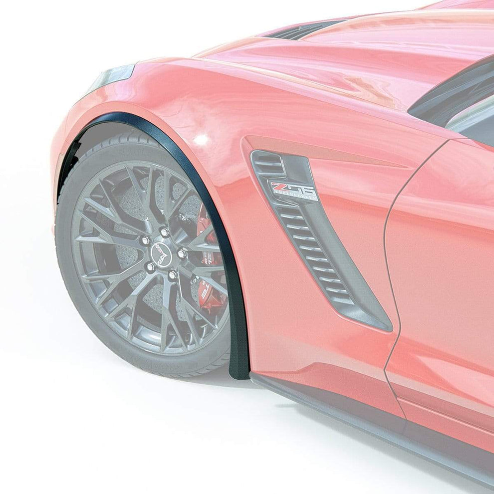 XL Front Fender Extensions | Carbon Flash Metallic Black | C7 Corvette ...